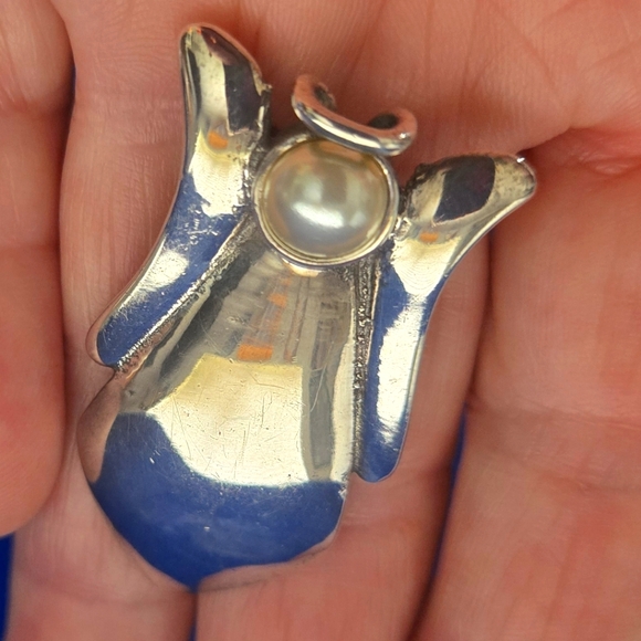 Source Unknown | Jewelry | Vintage Guardian Angel 925 Sterling Silver ...